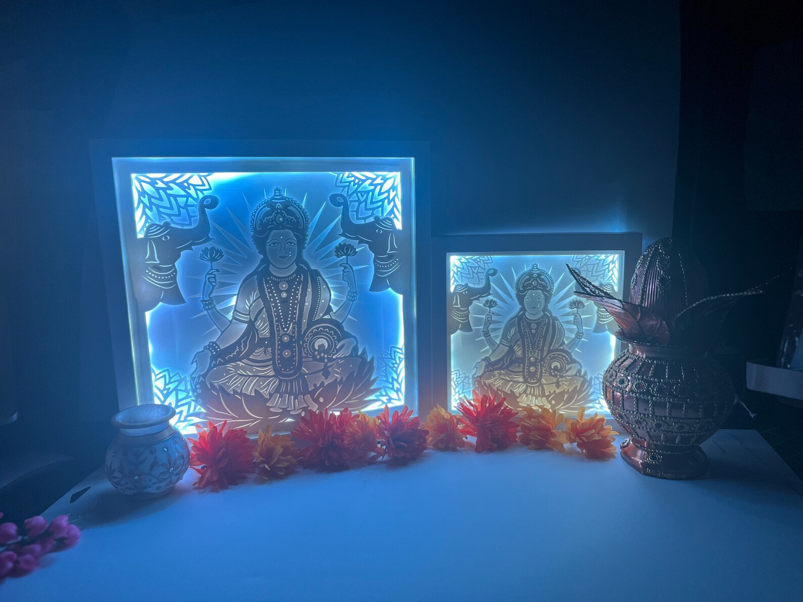 Lakshmi Lightbox | Navratri, Diwali, Hindu, South Asian, Gift ...