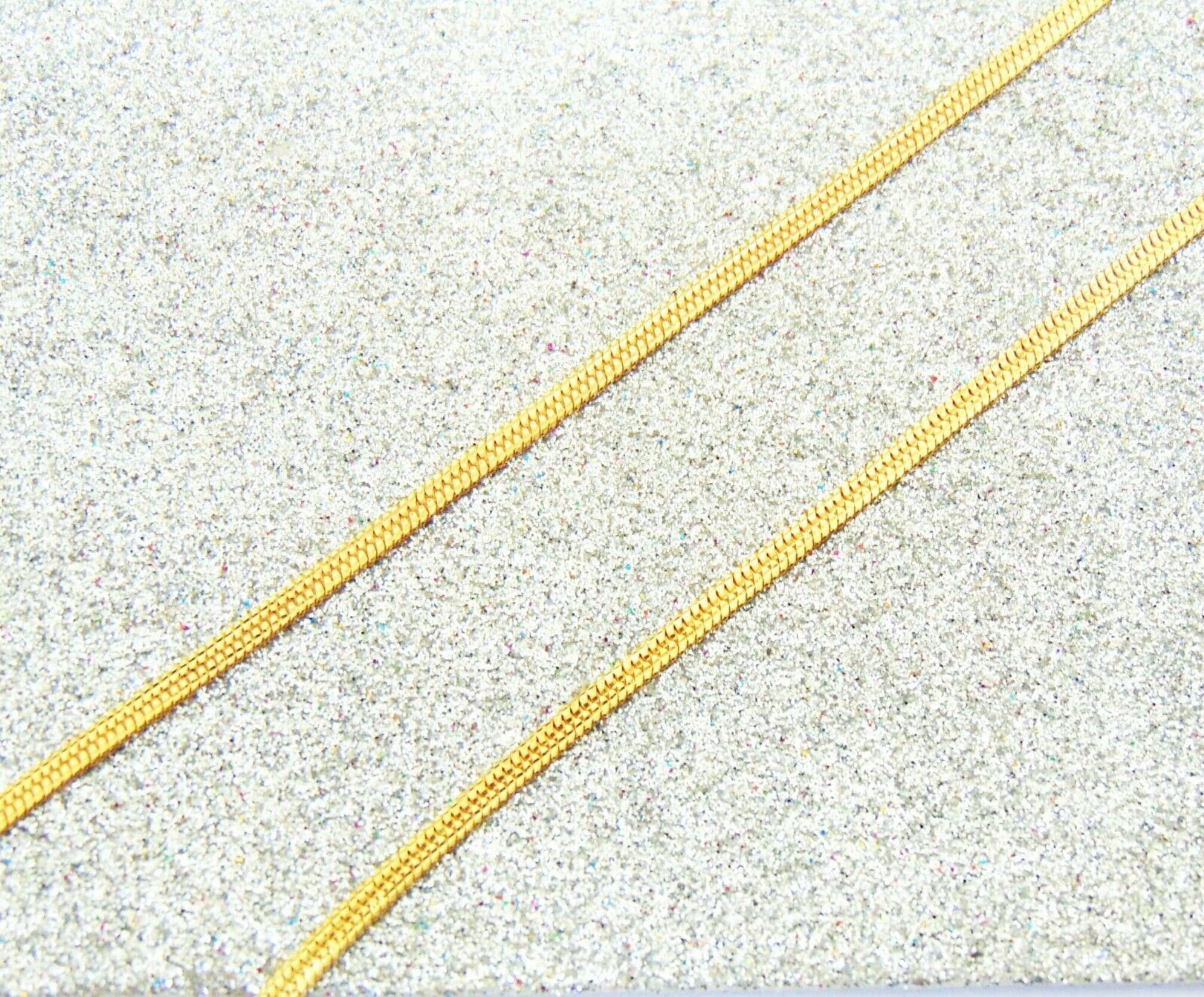 22K Gold Plated South Indian Chain Necklace - 20 Inch - Etsy