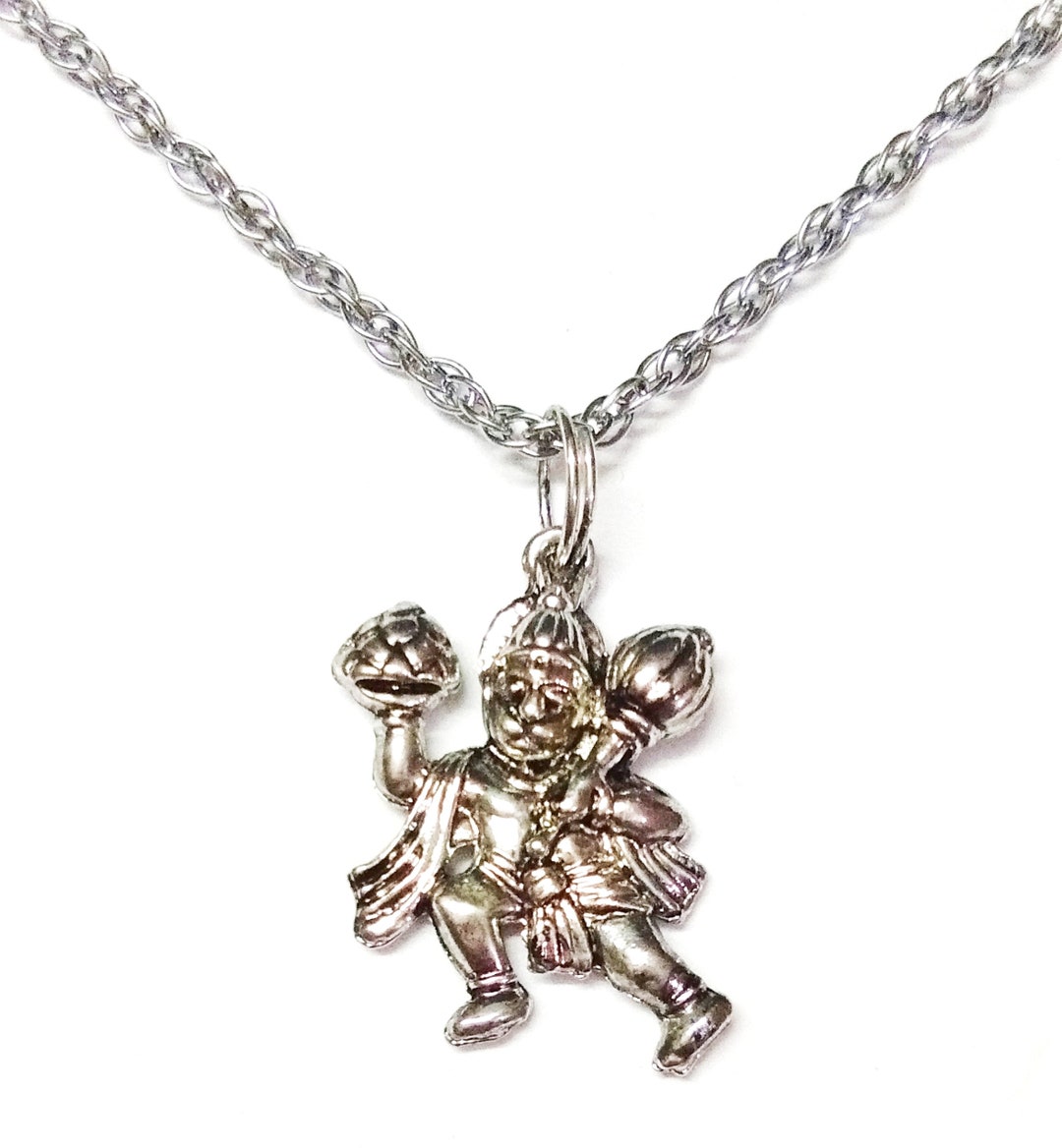 18 Lord Hanuman Chain Pendant Hindu God Hanuman Silver - Etsy