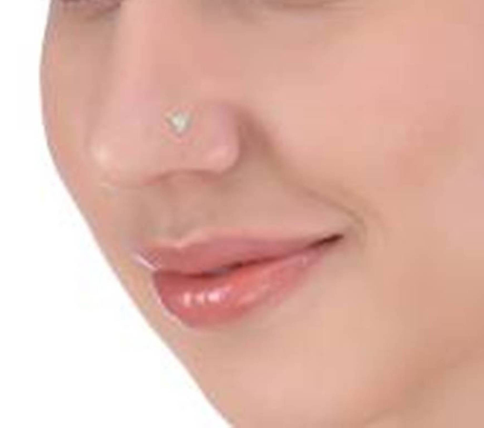 Beautiful Gold Plated Nose Stud Triangle Nose Pin Gold Triangle Nose ...