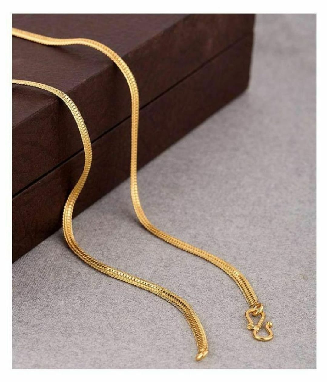 22K Gold Plated South Indian Chain Necklace - 20 Inch - Etsy