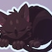 Animated Emote - Black Sleepy Kitty - COZY CAT - Twitch Emotes, Digital ...