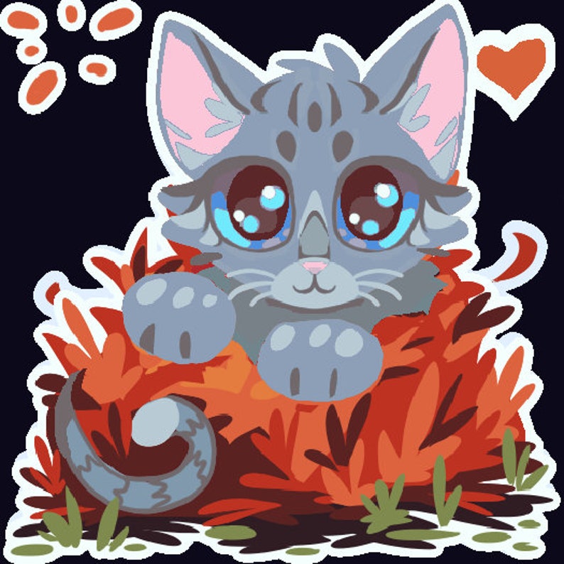 6 ANIMATED Emotes Bundle Cat Pack - Autumn/fall Kitty-love Heart-twitch ...