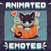 Animated Emote - Snowshoe Halloween Pumpkin - Love Heart - Twitch ...