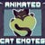 Animated Emote - Halloween Cat - SCARED - Snowshoe Cat - Twitch/youtube ...