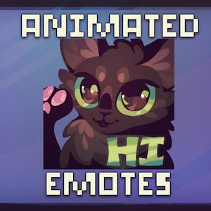 Black Cat EMOTE Hi/wave/hello twitch Emotes, Kitty Discord Emoji ...
