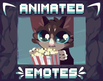 Animated Emote - Halloween Cat - SCARED - Snowshoe Cat - Twitch/youtube ...