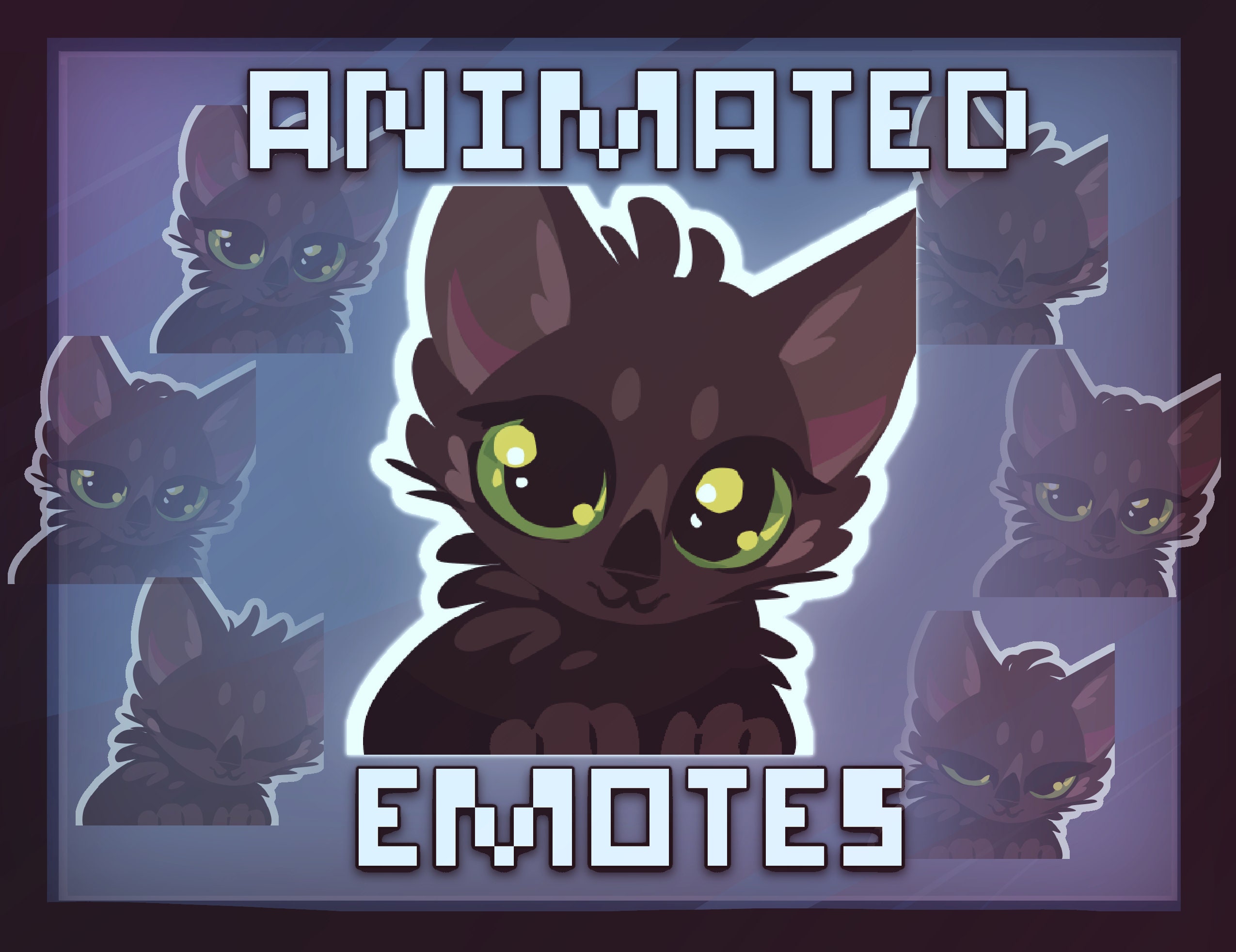 Animated Emote - Black Cat - Catjam - Musical Happy Dancing Cat ...