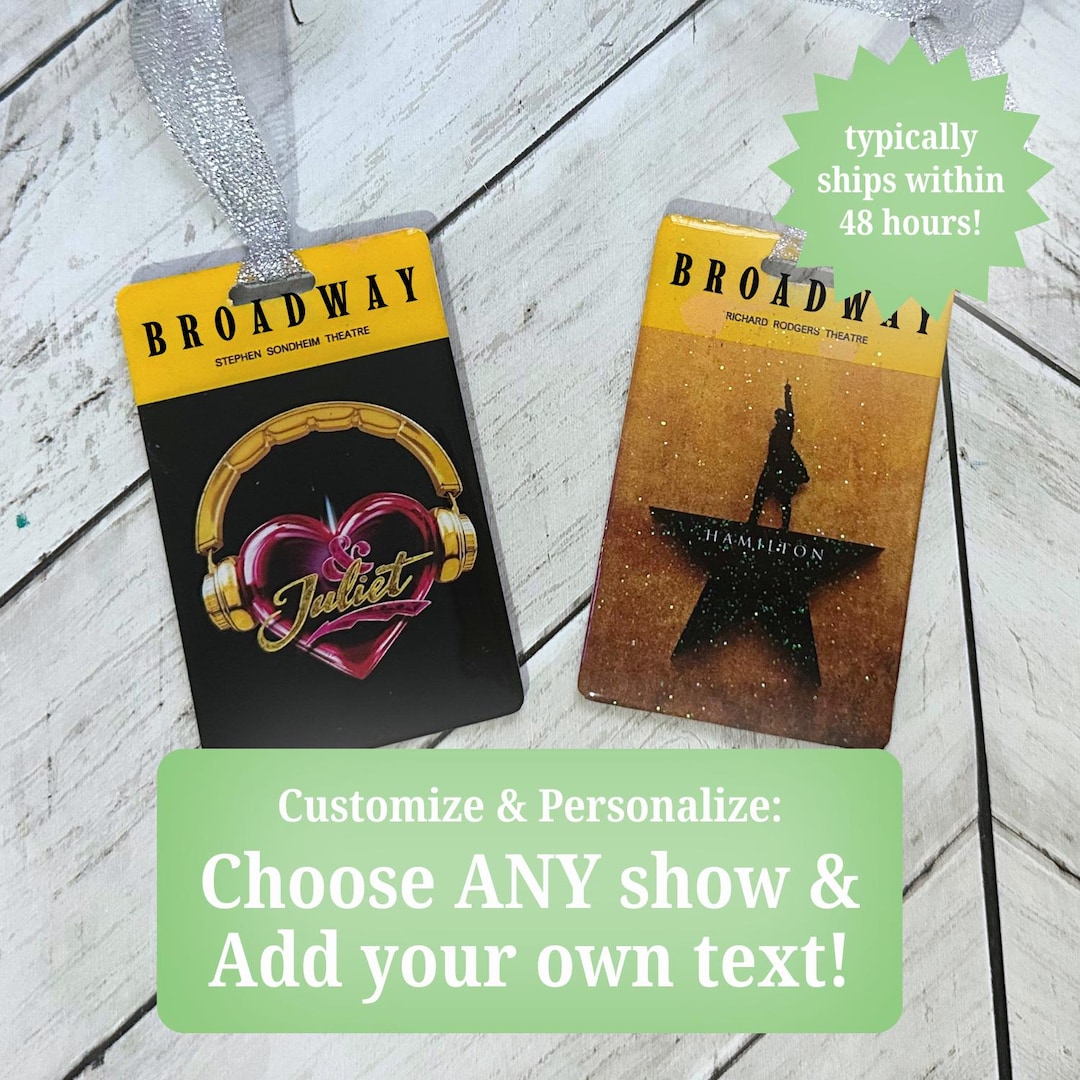 Custom Broadway Ornament: Handmade Musical Theater Gift - Etsy