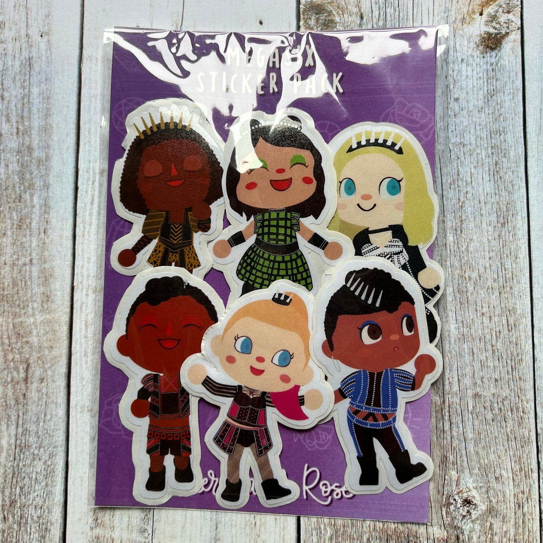 Six the Musical Sticker Pack: Handmade Waterproof Stickers - Etsy