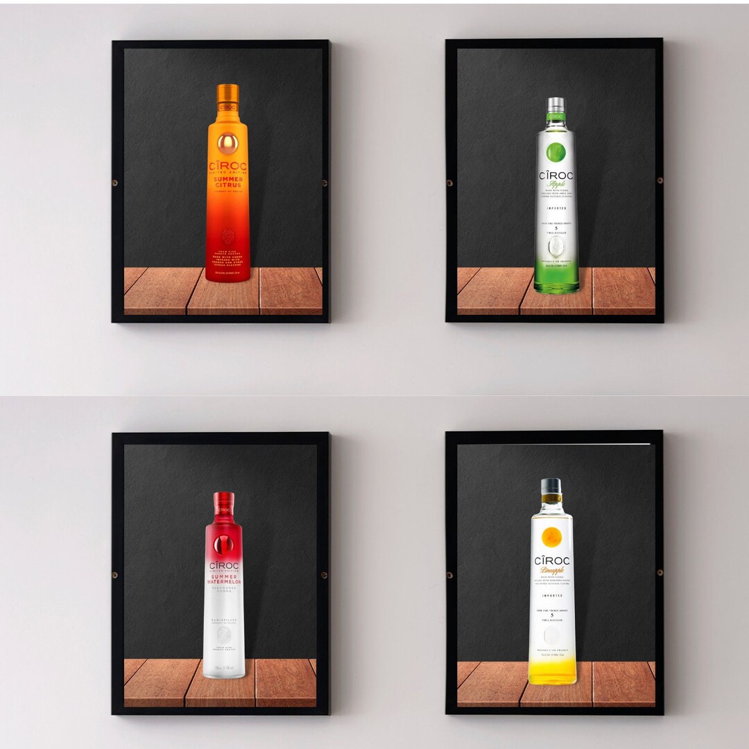 Alcohol Bottle Wall Art, Alcohol Wall Art, Bar Wall Art - Etsy