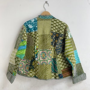 Women's Quilted Jacket, Patchwork Boho Style Quilted Handmade Jackets ...
