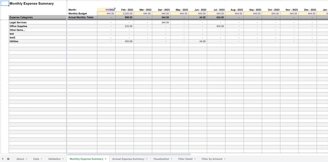 Tracker for Business Expenses (excel Template) - Etsy