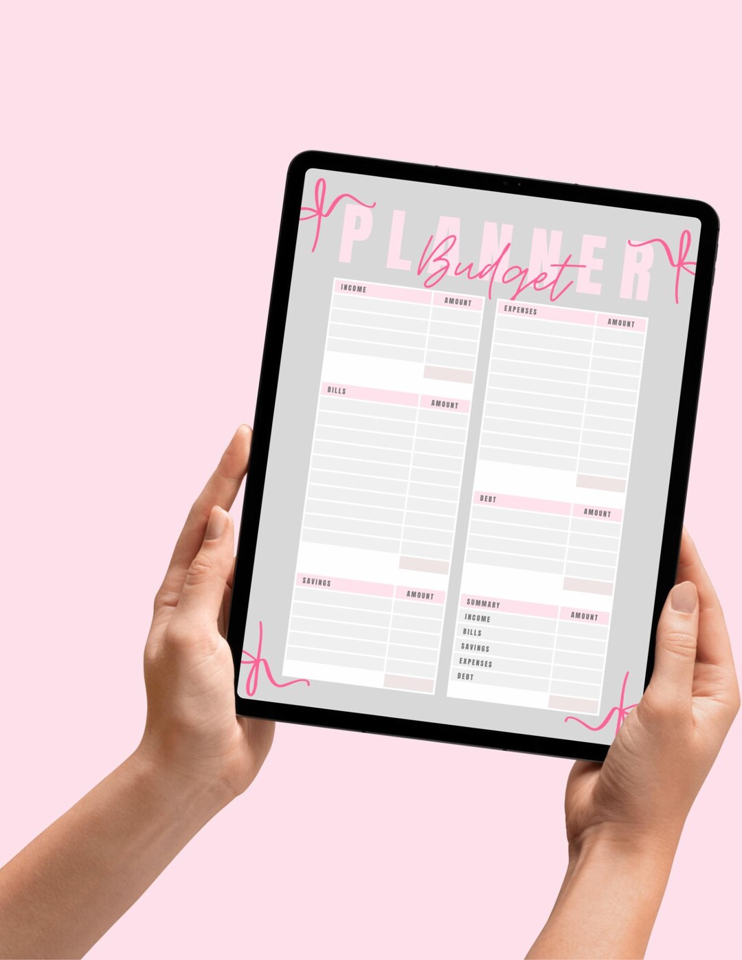 Monthly Budget Planner Printable: Money Tracker for Savings & Expenses ...