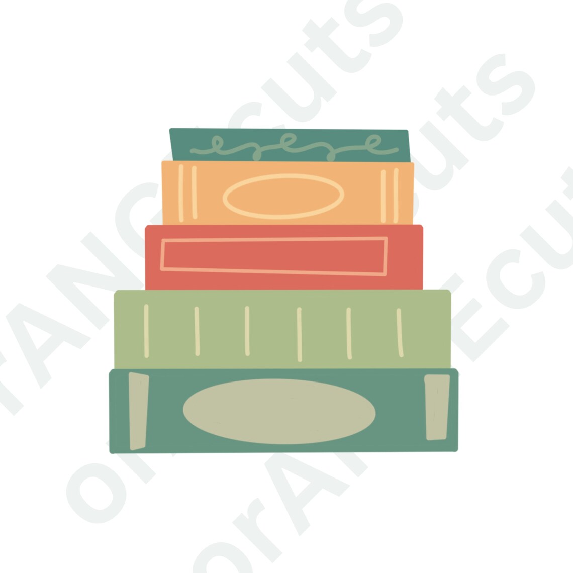 Book Stack SVG, Book Stack Clipart, Books Svg, Books Clipart, Bookish ...