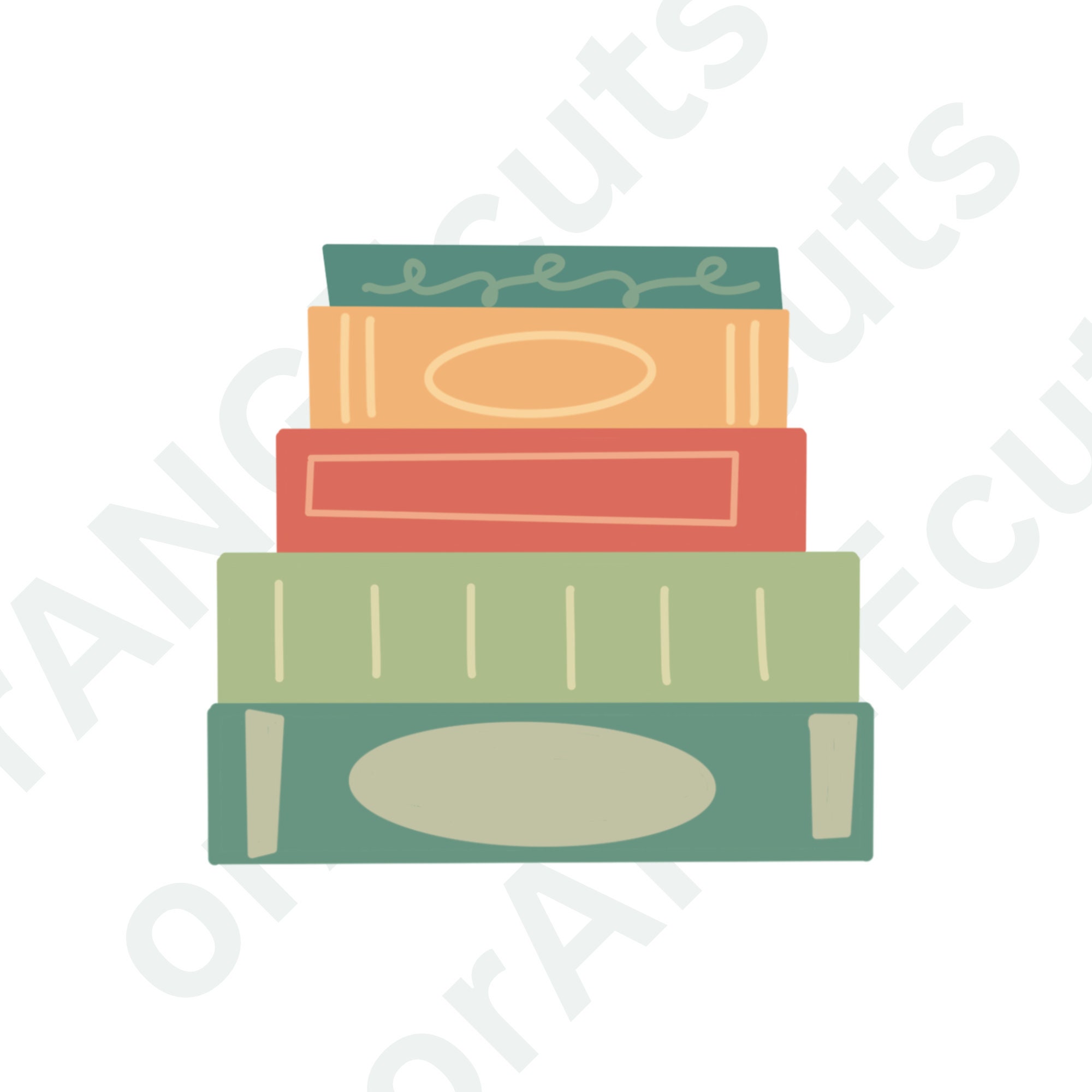 Book Stack SVG, Book Stack Clipart, Books Svg, Books Clipart, Bookish ...