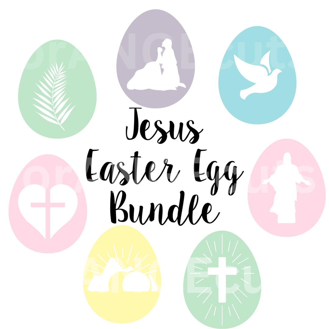 Easter Egg SVG, Easter SVG Bundle, Jesus Easter SVG, Religious Easter ...
