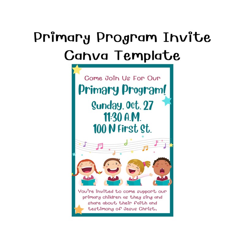 Lds Primary Program - Etsy