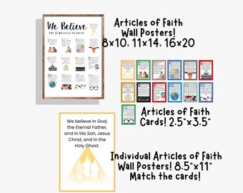 LDS Articles of Faith Poster - Etsy