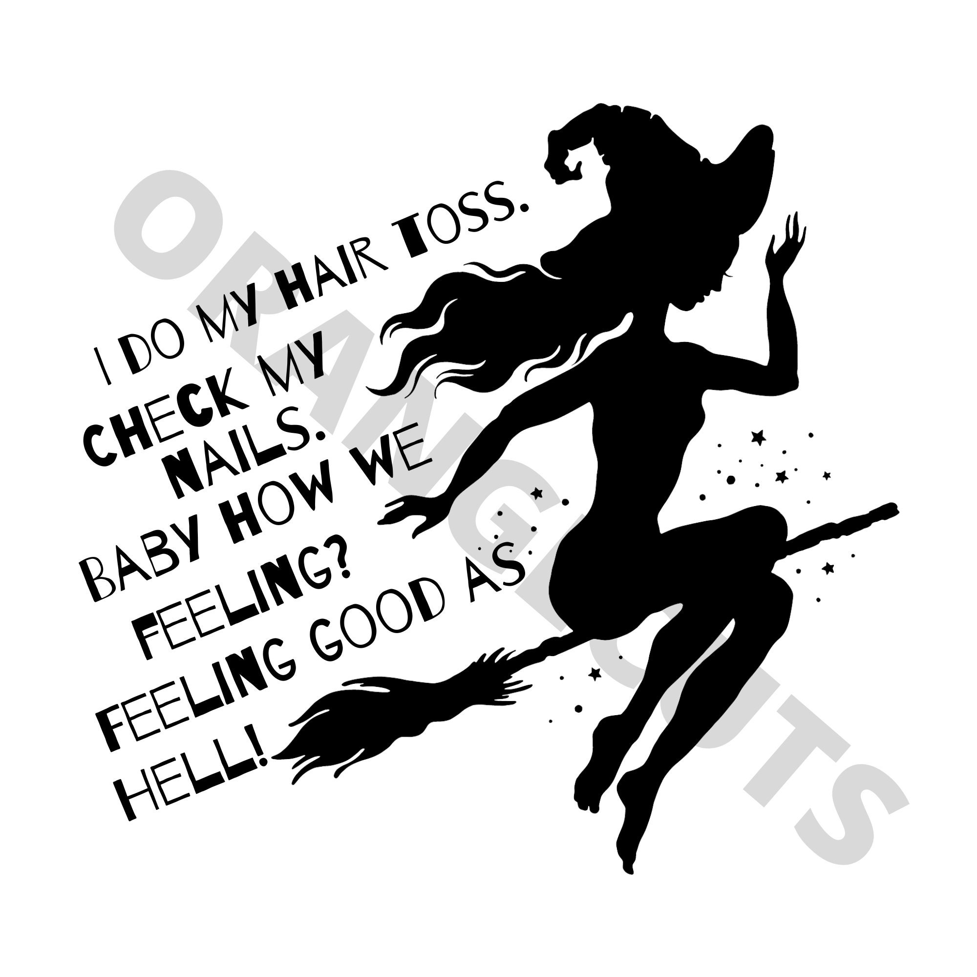 Halloween Witch Feeling Good as Hell Svg Png Digital Download - Etsy UK