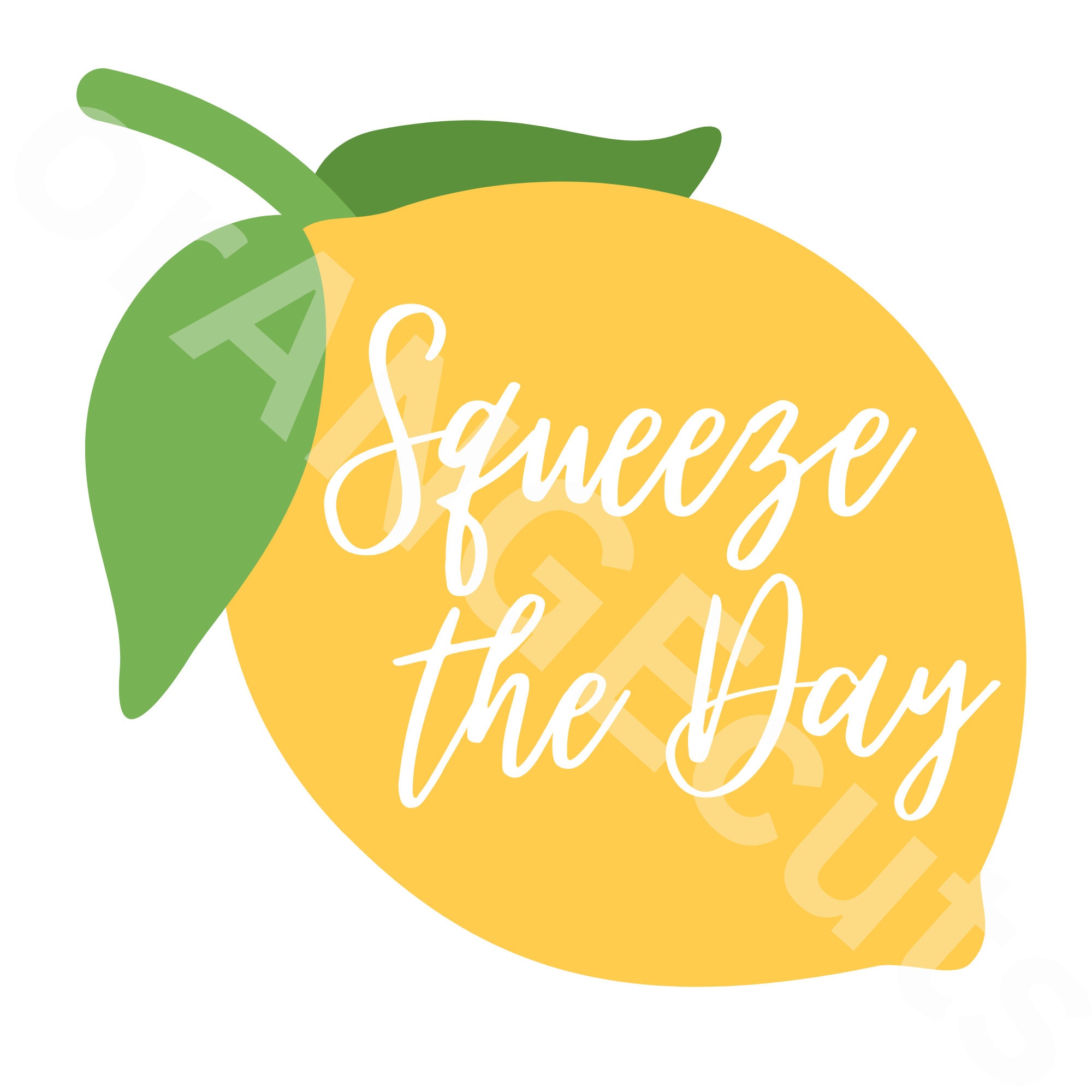 Squeeze the Day, Lemon SVG, Lemon, Fruit SVG, Lemon Art, Lemon Decor ...