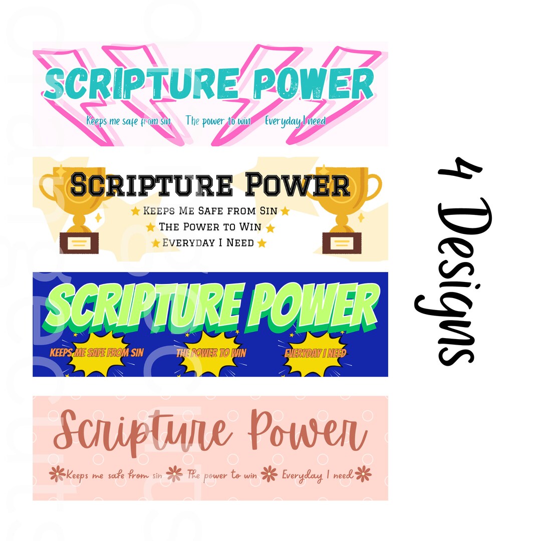 Scripture Power Bookmarks, Primary Bookmarks, Primary Handouts, LDS ...