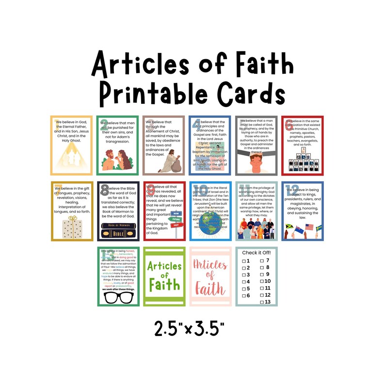 Articles of Faith, Come Follow Me, Look Unto Christ, Youth Theme ...