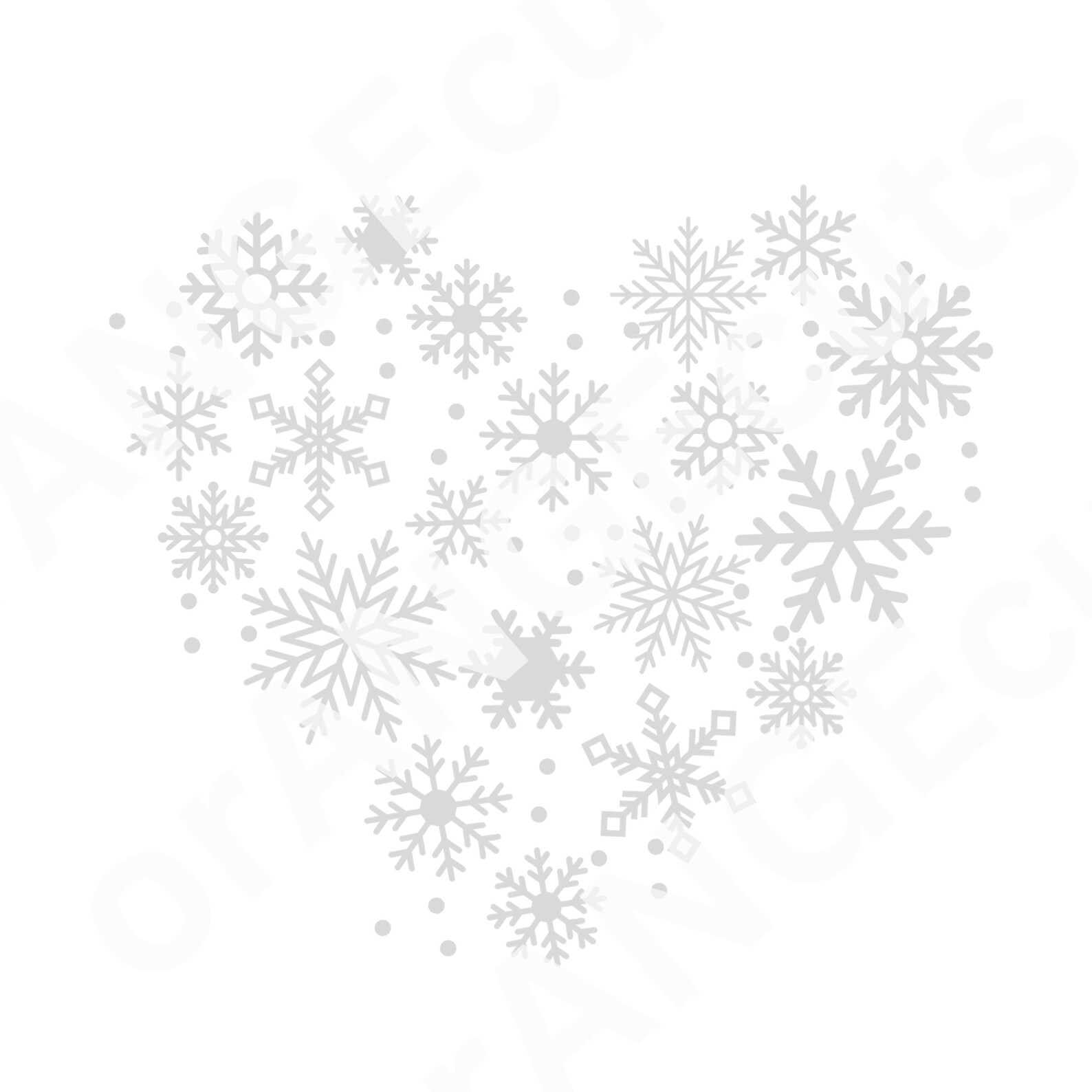 Snowflake Heart SVG, Snowflakes SVG, Winter SVG, Christmas Svg, Snow ...