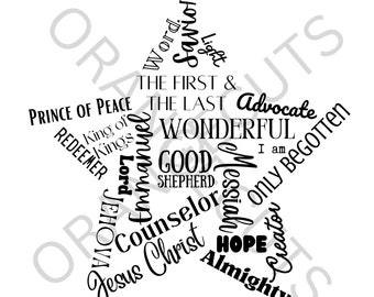 Star Word Art - Etsy