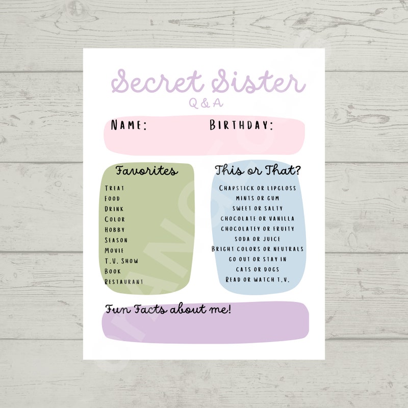 Secret Sister - Etsy