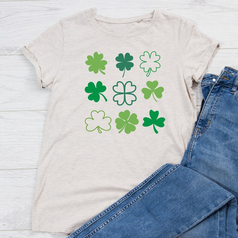 Clovers Svg Clovers Png Shamrocks Svg Shamrocks Png Four Leaf