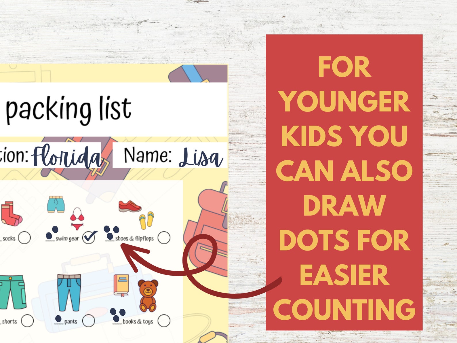 Kids Packing List Vacation Packing List Printable Travel Packing List ...