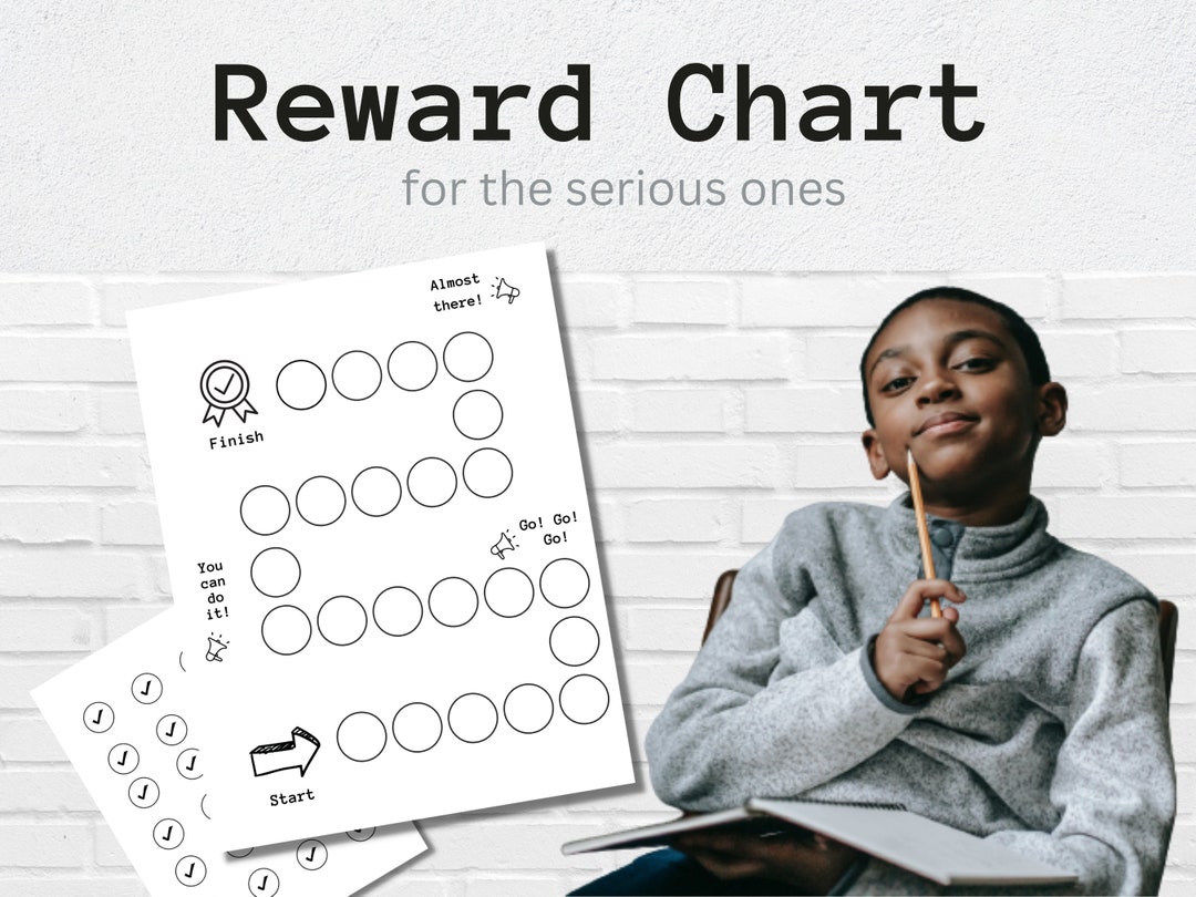 Kids Reward Chart Printable Routine Sticker Chart Teen Reward - Etsy