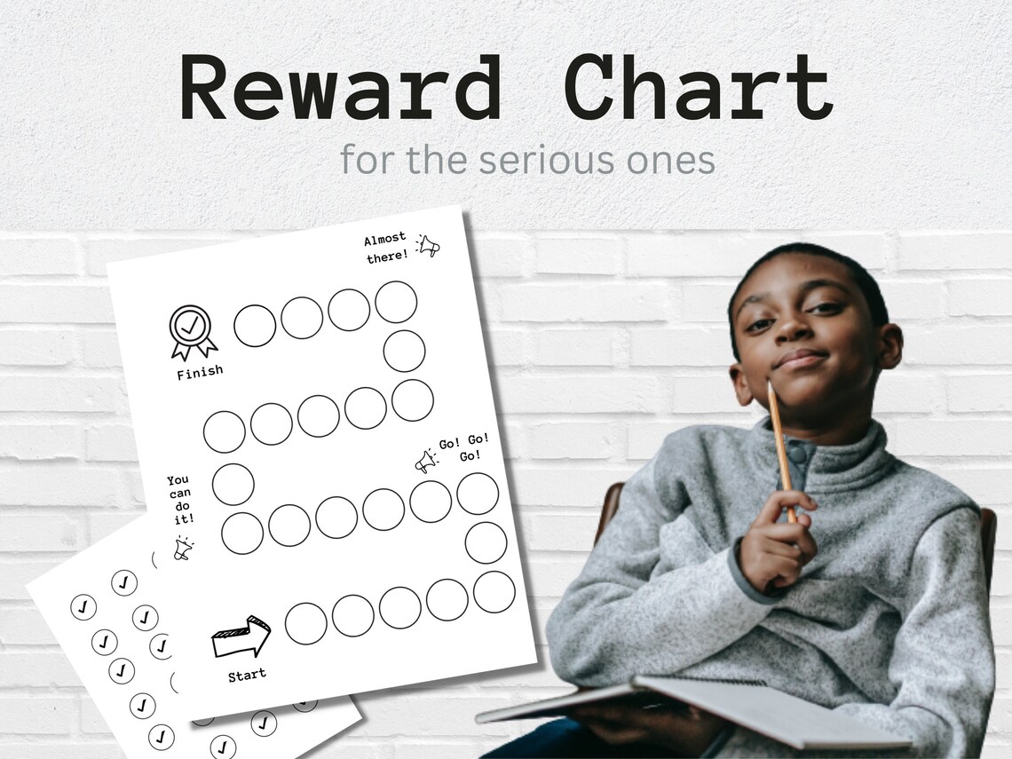 Kids Reward Chart Printable Routine Sticker Chart Teen Reward - Etsy