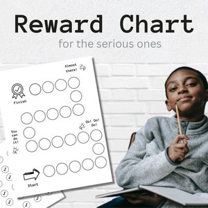 Kids Reward Chart Printable Routine Sticker Chart Teen Reward - Etsy