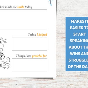 Printable Kids Gratitude Journal Daily Journal Kids Gratitude Diary for ...