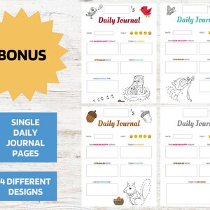 Printable Kids Gratitude Journal Daily Journal Kids Gratitude Diary for ...