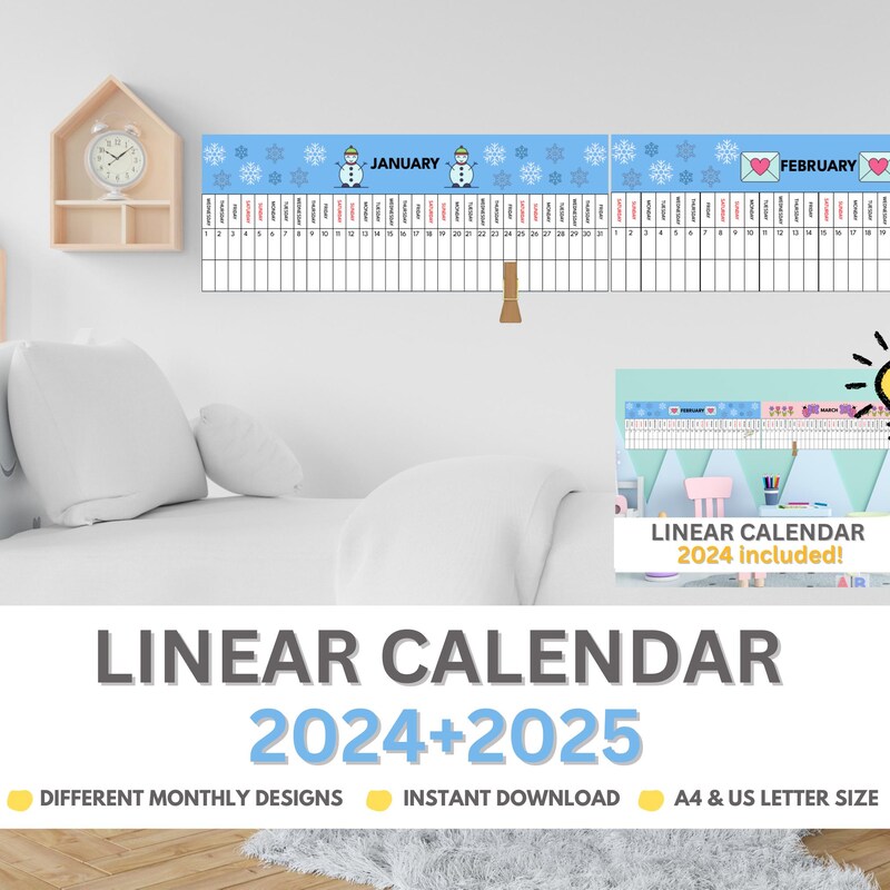 Montessori Calendar - Etsy