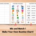 Kids After School Routine Charts With Stickers Cute Printable Checklist ...