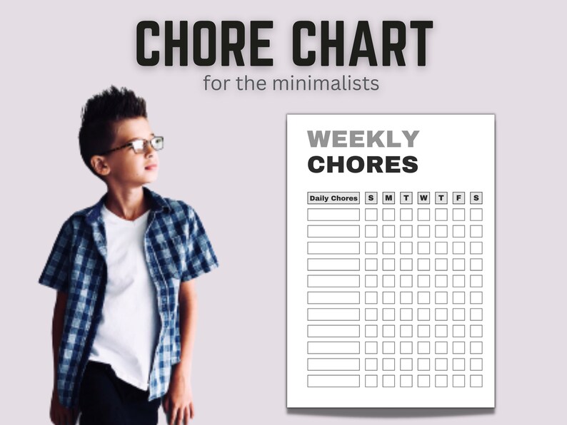 Blank to Do List for Kids Printable Chore Chart Responsibility - Etsy