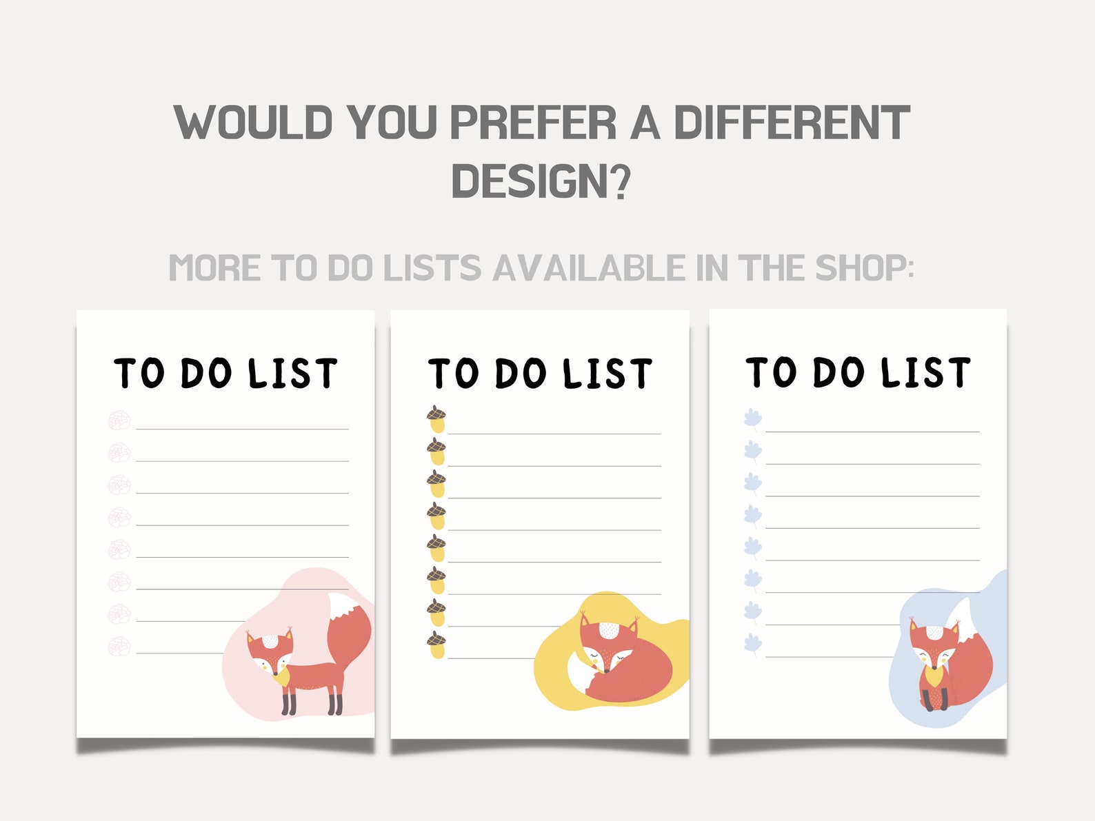 Blank to Do List for Kids Printable Planner Checklist With Cute Animal ...