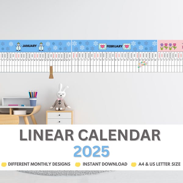 Montessori Calendar - Etsy
