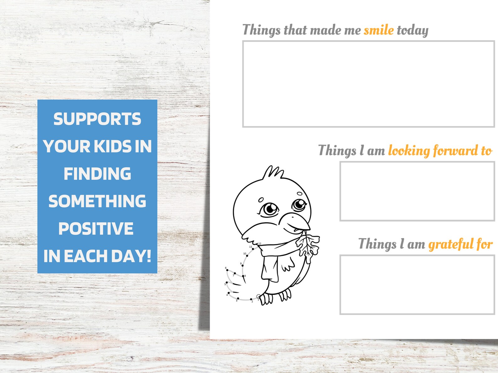 Printable Kids Gratitude Journal Daily Journal Kids Gratitude Diary for ...