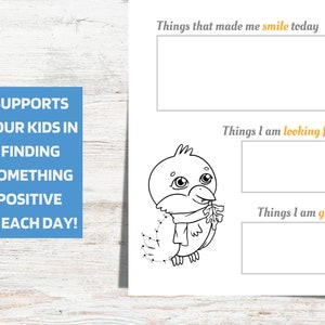 Printable Kids Gratitude Journal Daily Journal Kids Gratitude Diary for ...