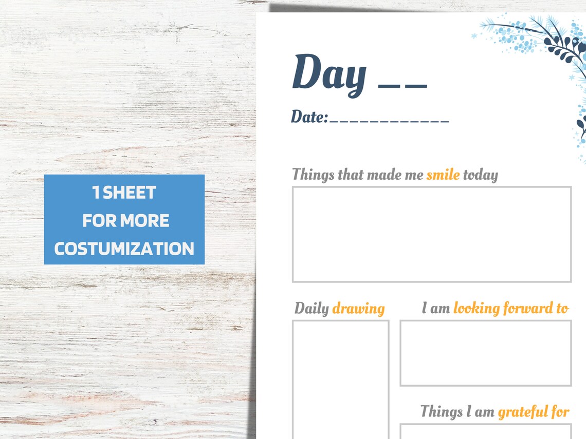 Printable Kids Gratitude Journal Daily Journal Kids Gratitude Diary for ...