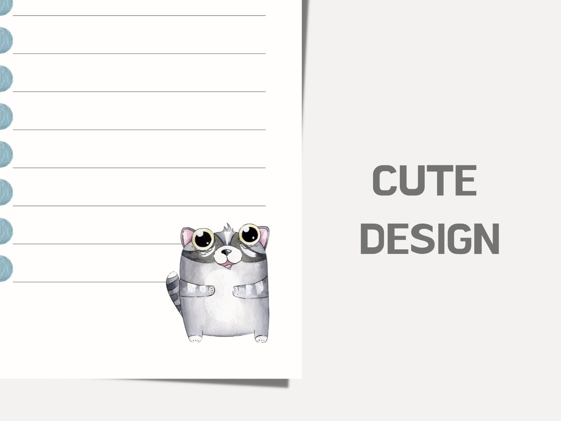 Blank to Do List for Kids Printable Planner Checklist With Cute Animal ...