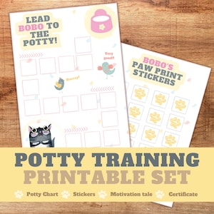 Potty Training Chart Printable Potty Certificate, Kids Motivation ...