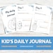 Printable Kids Gratitude Journal Daily Journal Kids Gratitude Diary for ...