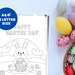 Easter Coloring Book Printable for Kids With Cute Easter Bunny Coloring ...