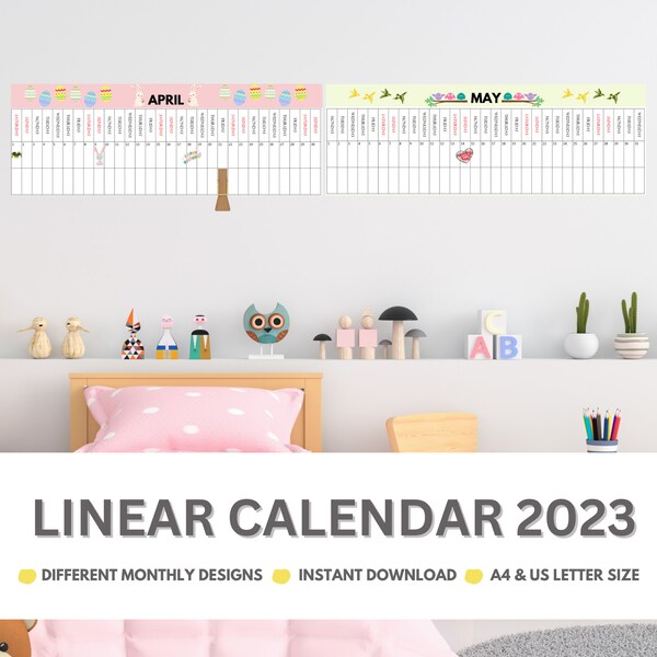 Montessori Calendar for Kids - Etsy